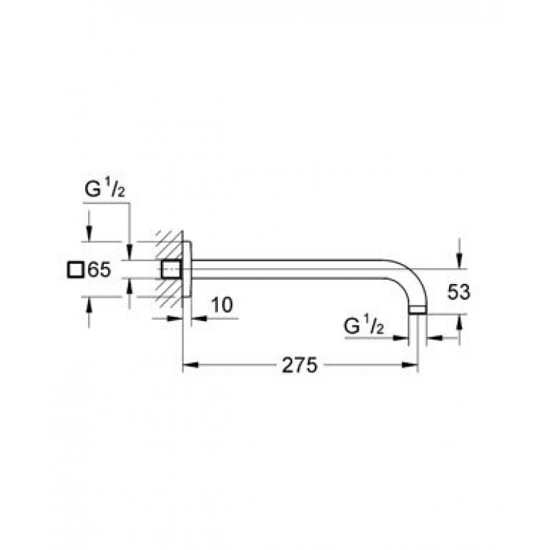 GROHE Rainshower koleno sprchové, chrom 27488000