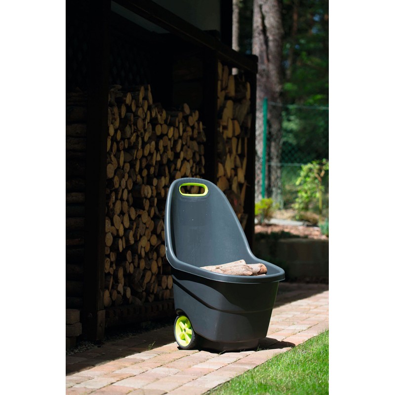 KETER EASY GO XL 62L vozík, šedá/zelená 17190643