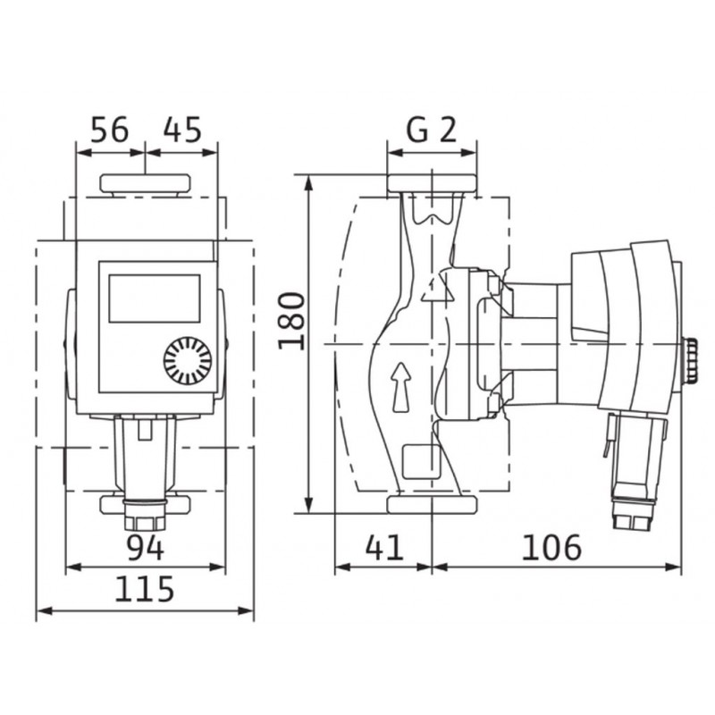 WILO Yonos PICO PLUS 30/1-4 180 mm oběhové čerpadlo 4215508